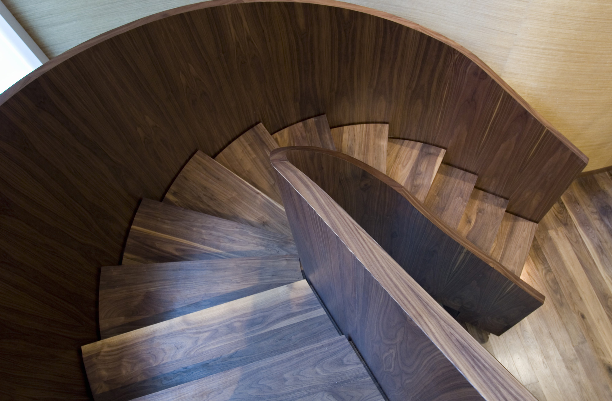 Walnut Veneer Staircase | Walnut Staircase Design | Bisca