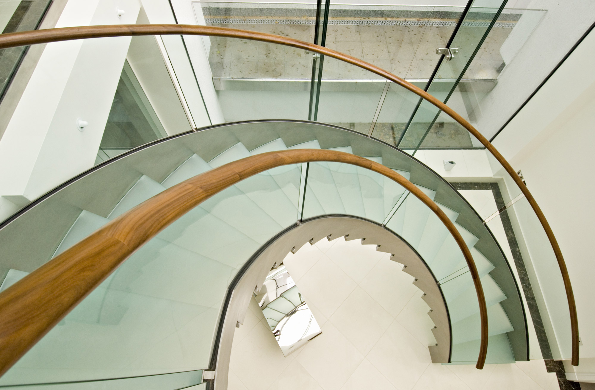 Glass Helical Stair Design | Glass Staircases UK | Bisca