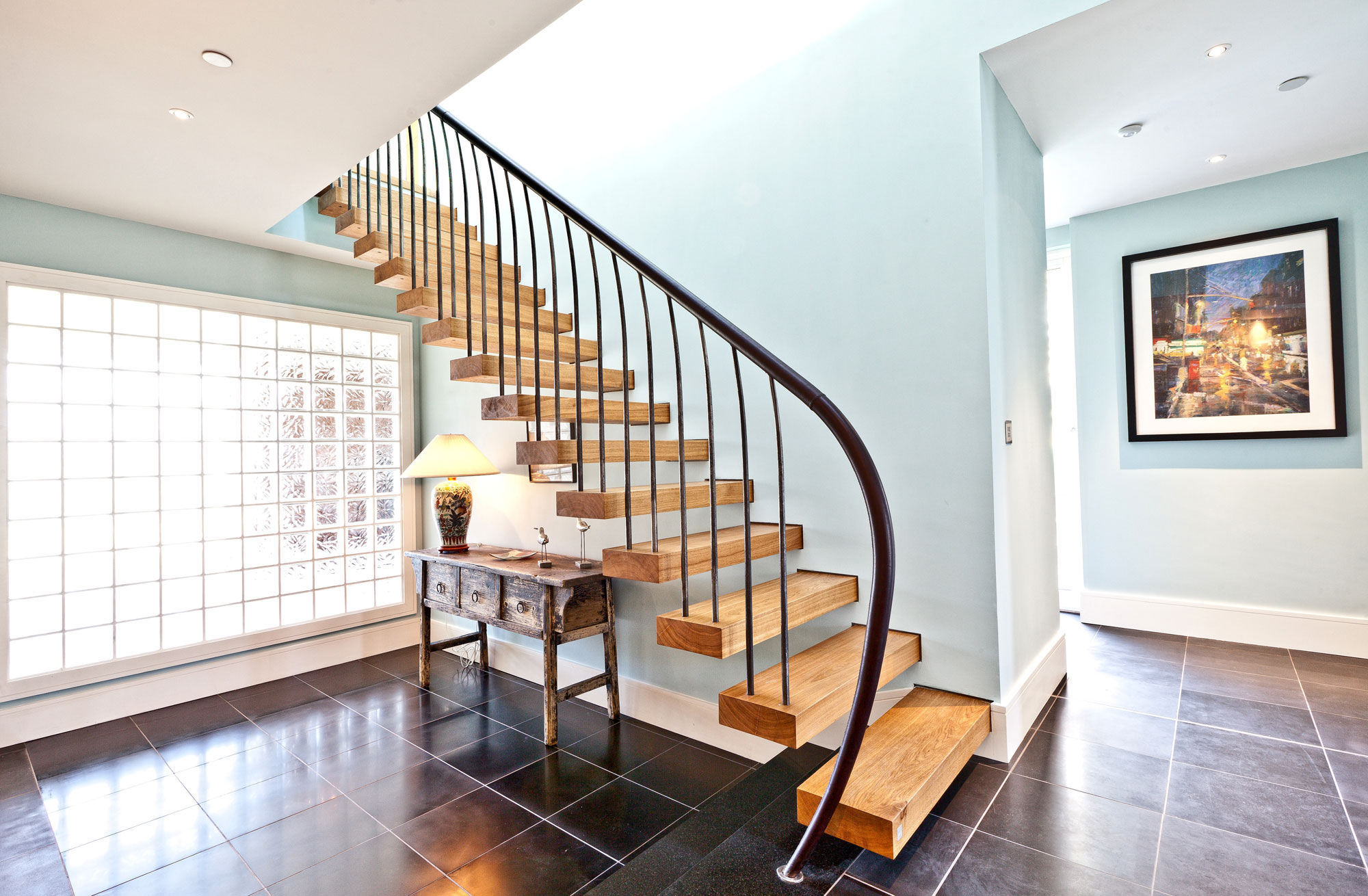 Glass Bridges | Oak Cantilevered Stairs | Bespoke Cantilevers | Bisca