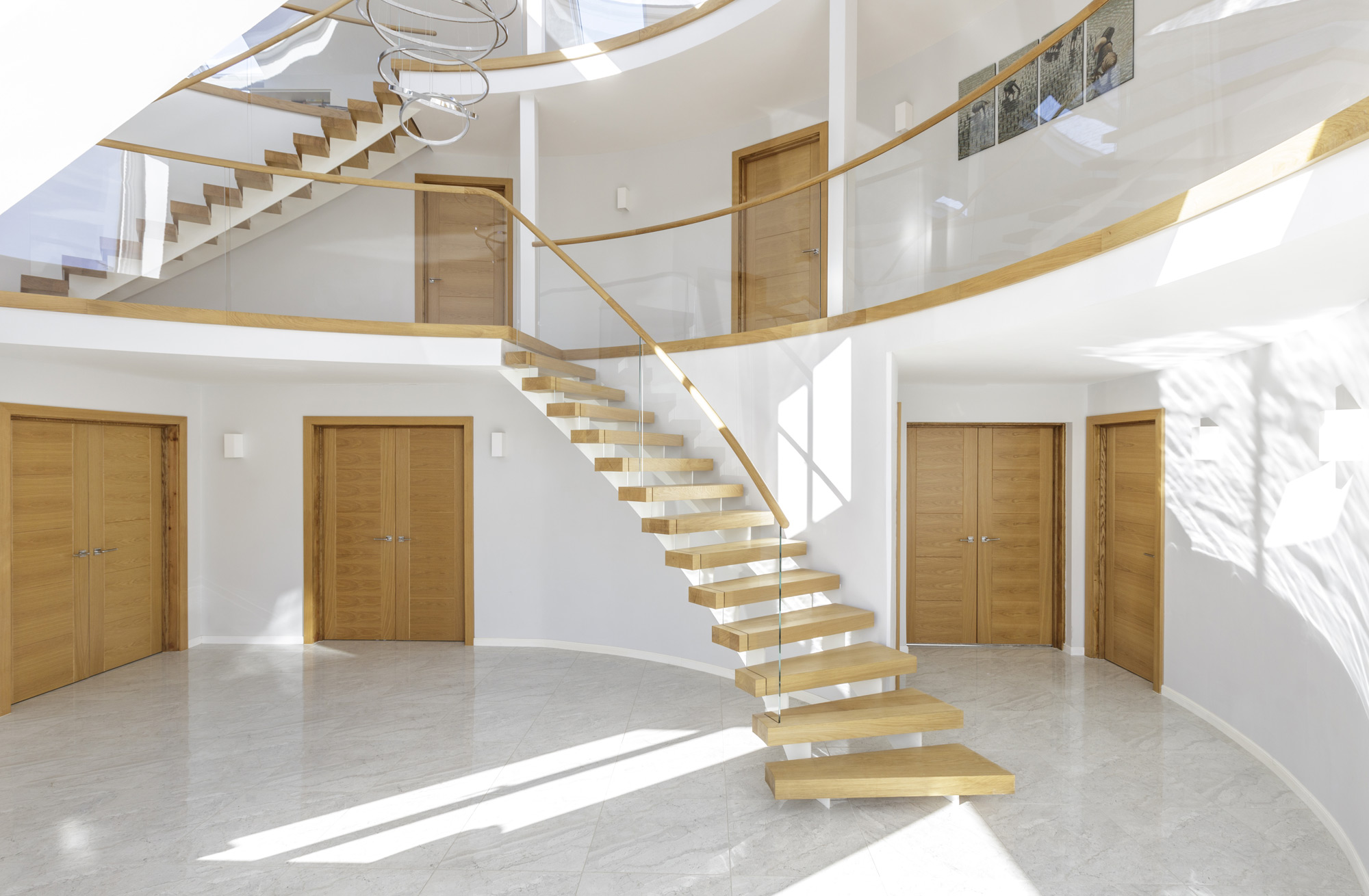 Twin Stringer Staircase Design | Staircase Gallery | Bisca