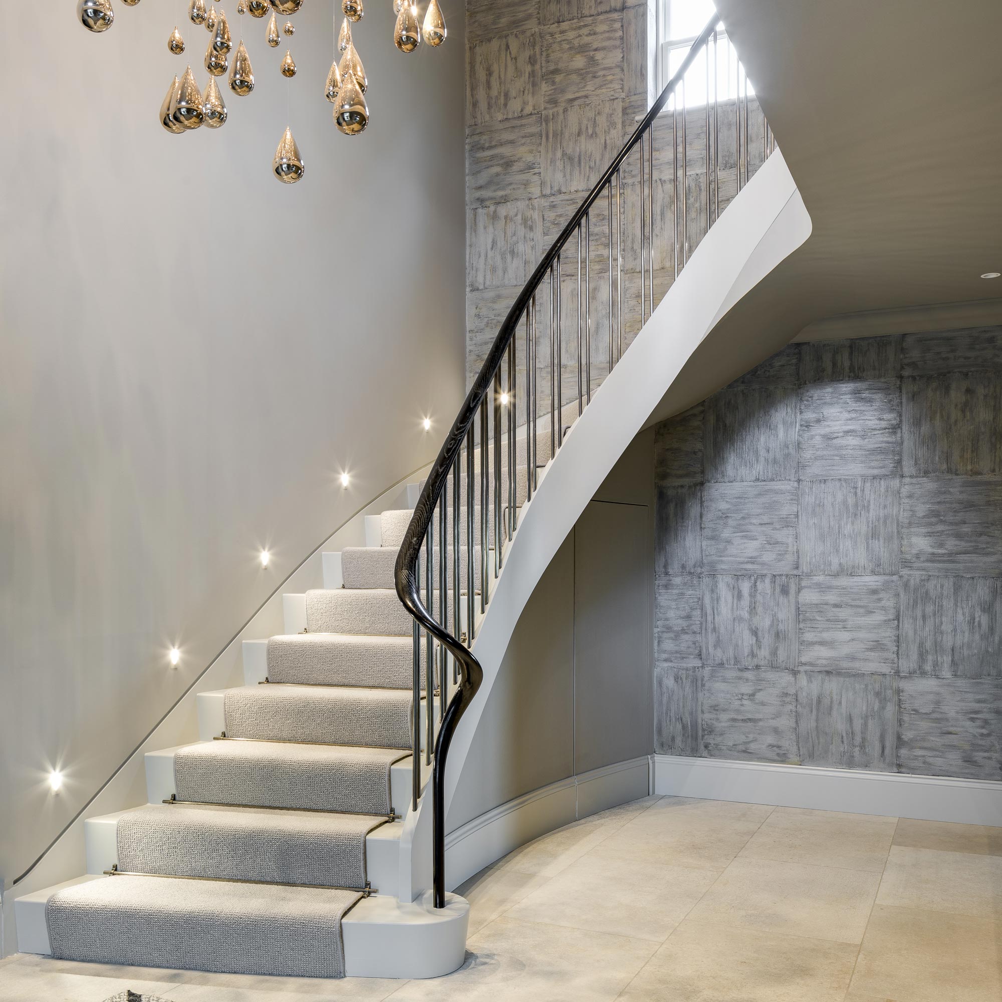 Aged Bronze Balustrade | Custom Staircase Gallery | Bisca