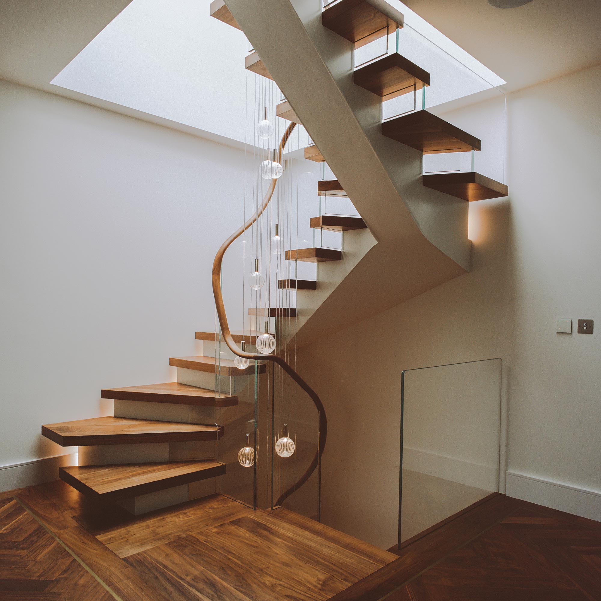 Glass Staircase Balustrade, London - Bisca Staircase Design