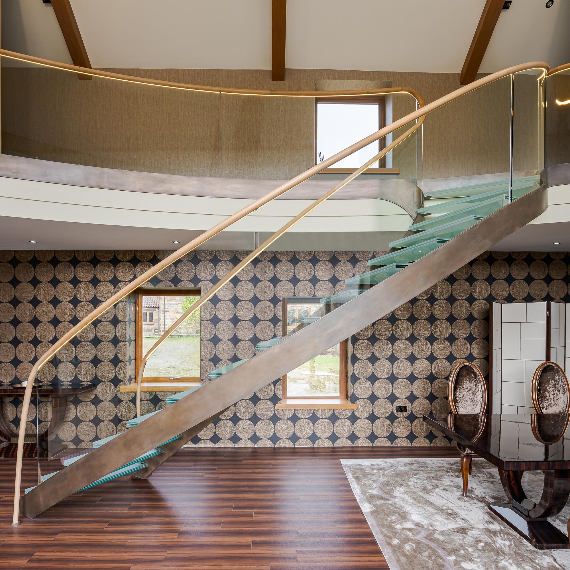 Floating Glass Staircase - Bisca Staircase Design