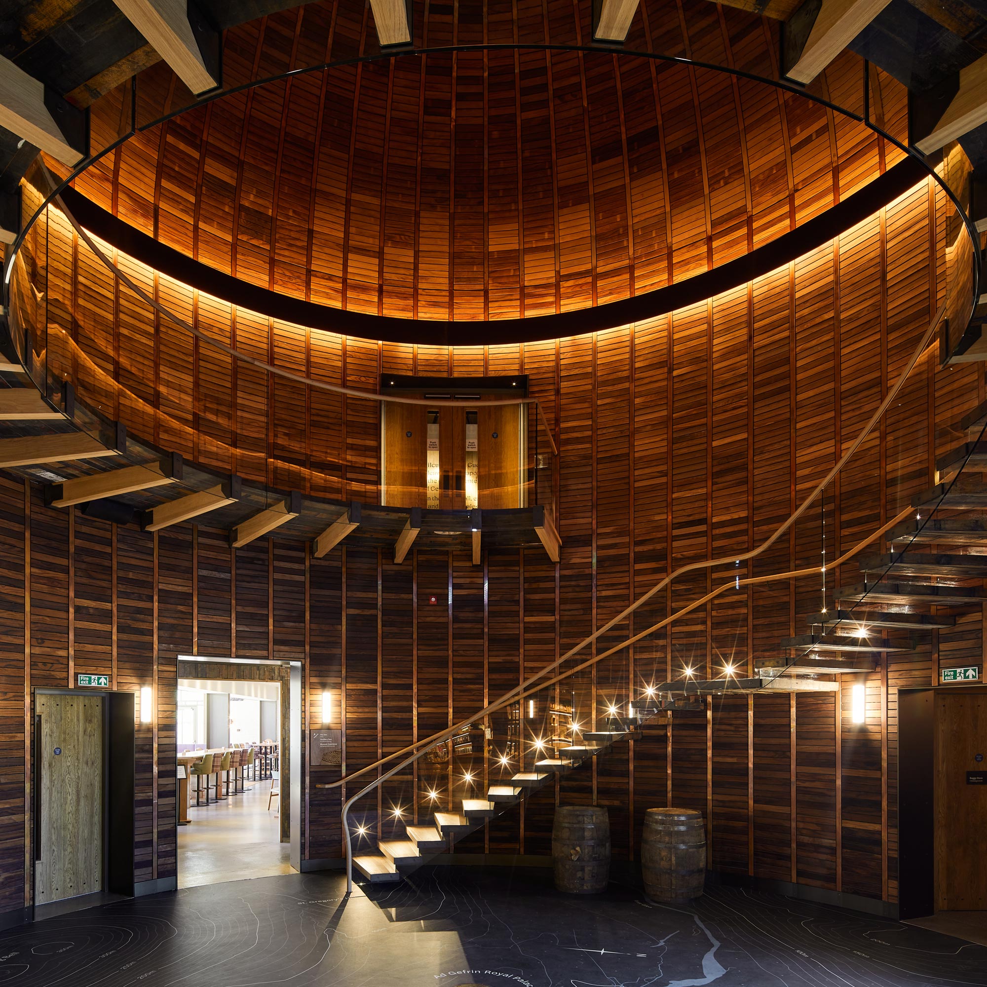 Floating Oak Staircase, Whisky Museum, Northumberland - Bisca Staircase ...